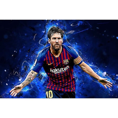 Lm 03# Barcelona No.10 Lionel Messi Poster Hd Wallpaper 45*30cm ...