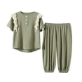 Baby Clothes for Girls Soft Cotton Gauze Short Sleeve 2 Piece ...