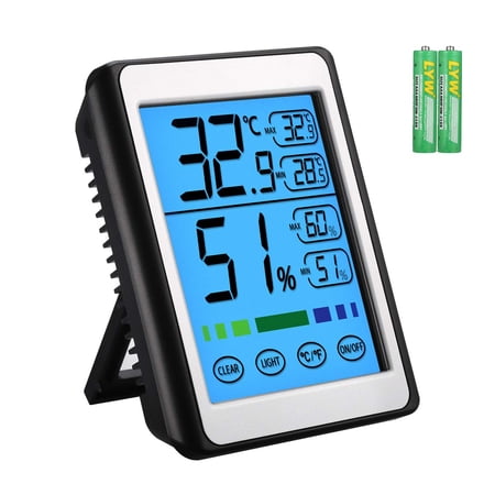 Digital Hygrometer, Indoor Thermometer with Humidity Monitor ...