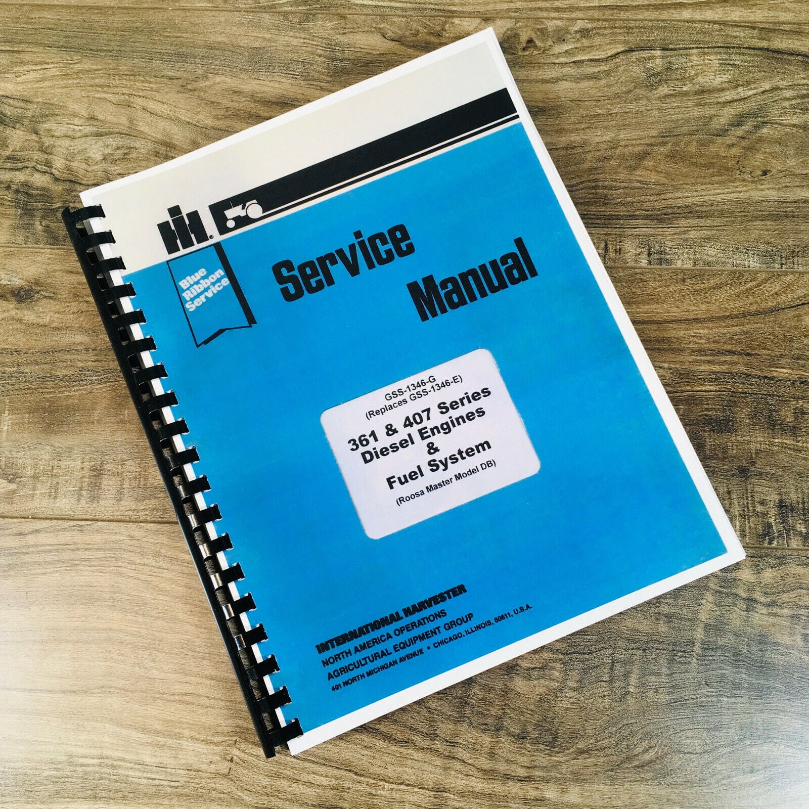 INTERNATIONAL D-407 DIESEL ENGINE & FUEL SYSTEM 815 915 COMBINE SERVICE ...