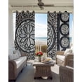 Bohemian Daisy Blackout Curtains for Bedroom Living Room, Mosaic Flower ...