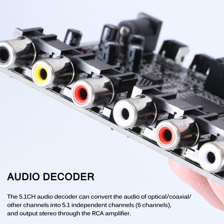 Sound Decoder Board Multifunctional Audio Speaker Decoder Module with 5 ...