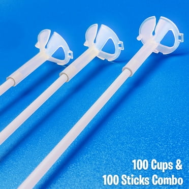 Plastic Balloon Sticks, 24-inch, 100-Piece - Walmart.com