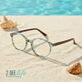 2SeeLife Small Round Reading Glasses for Men & Women – Narrow-Medium ...