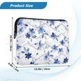 Blue Petals Watercolor Quilted Laptop Protective Cases Computer Sleeves ...