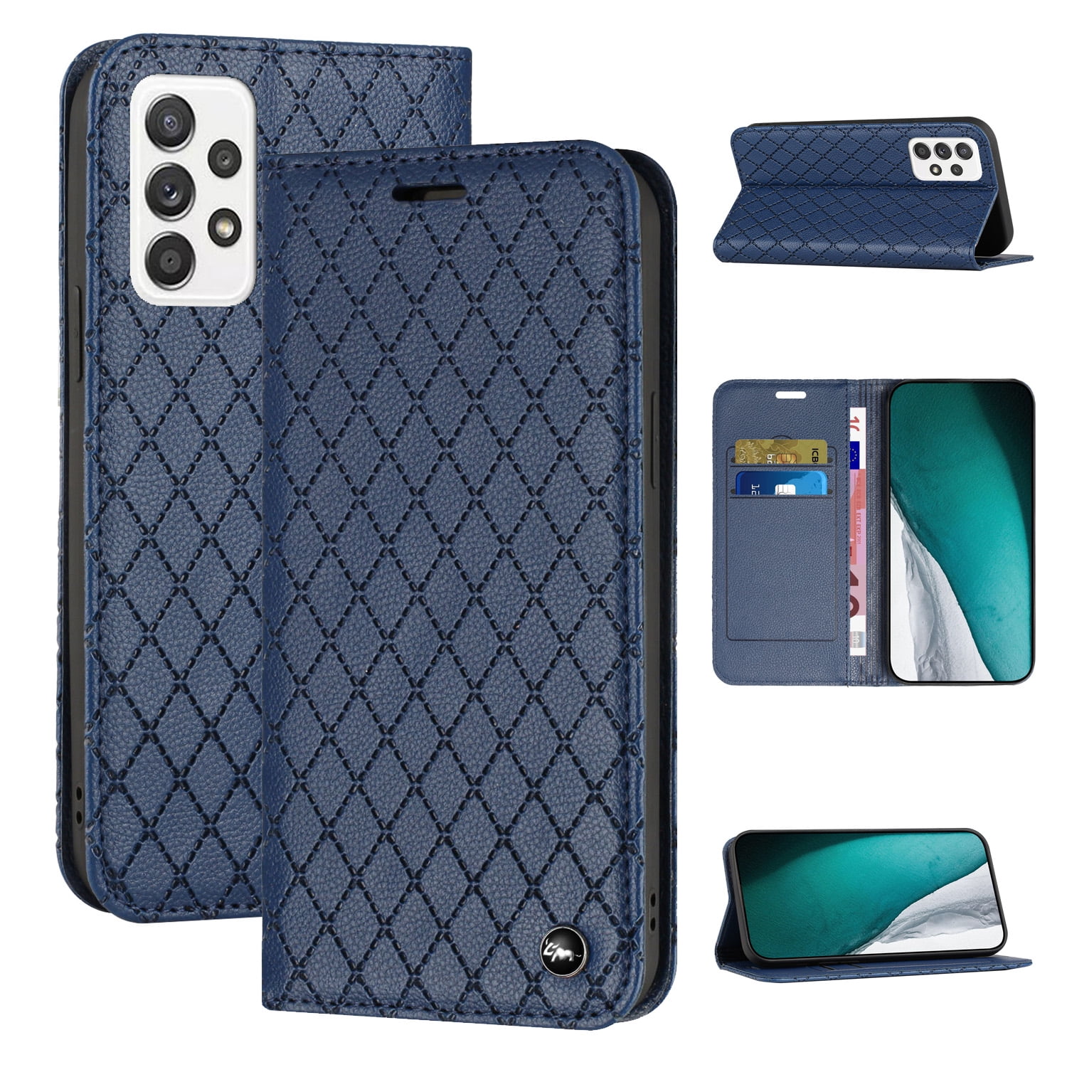 Dteck Wallet Case for Samsung Galaxy A33 5G,RFID Blocking Card Cash ...