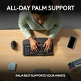 Wave Keys Wireless Ergonomic Keyboard with Cushioned Palm Rest ...