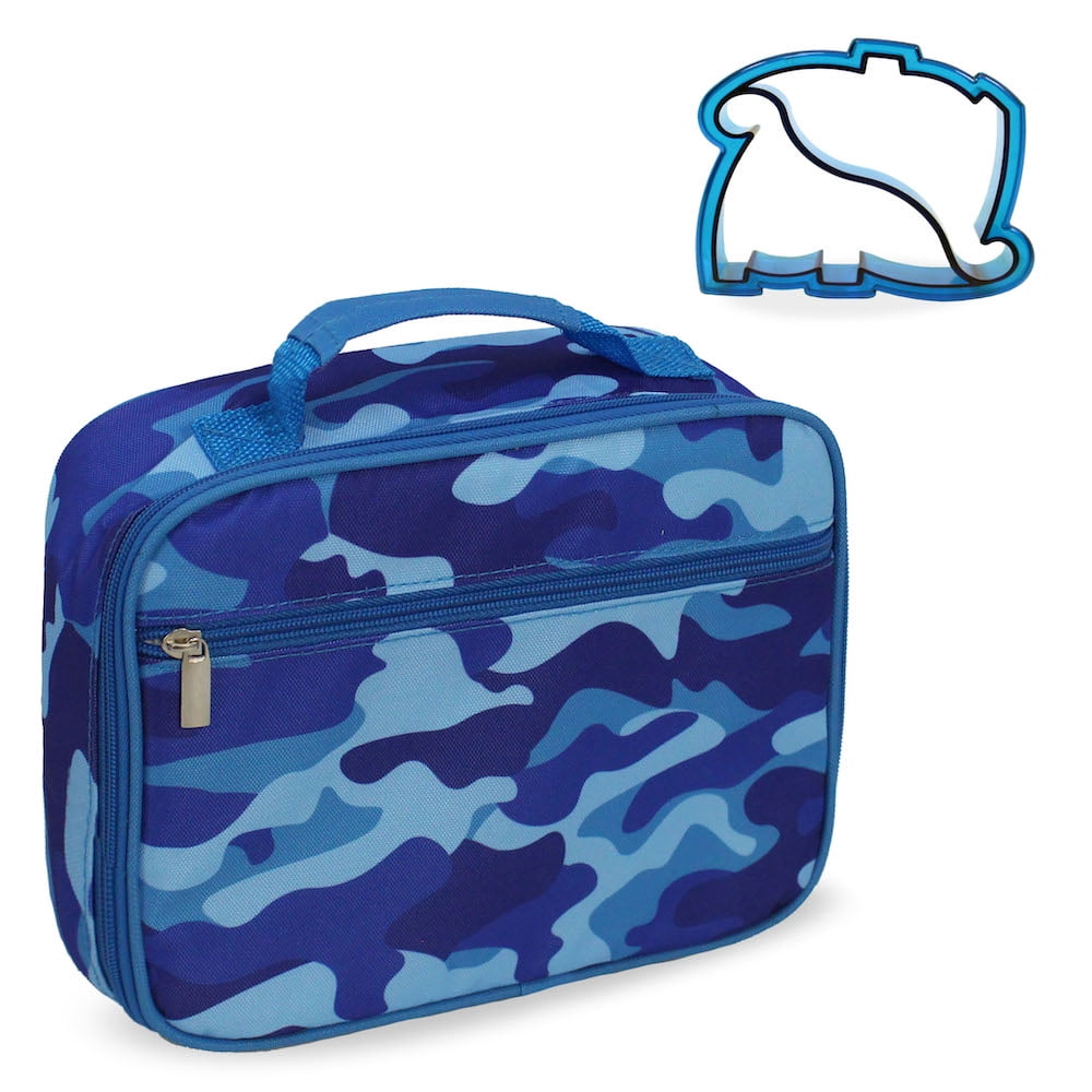 Keeli Kids Blue Camo Insulated Reusable Lunch Box Toddler Boys Blue ...