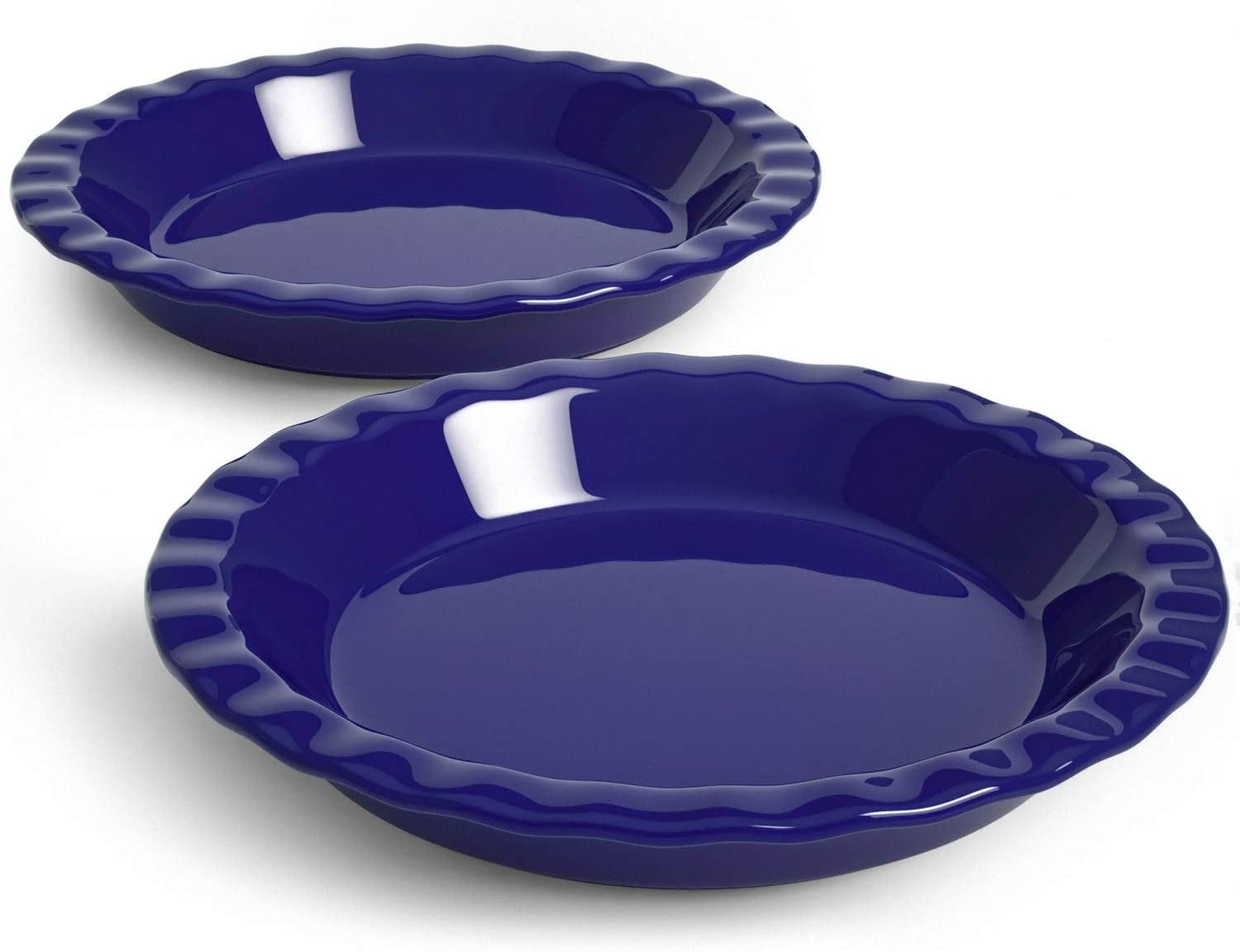 ZC5HAO Ceramic Pie Pans for Baking, 9 Inches Pie Plate for Apple Pie ...