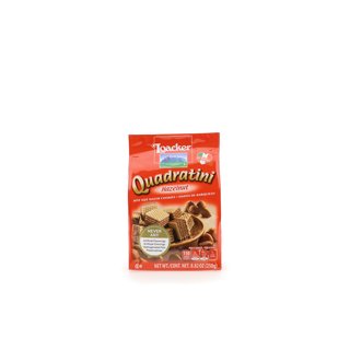 Loacker Quadratini Peanut Butter, creme-filled crispy wafer cookies, 8 ...