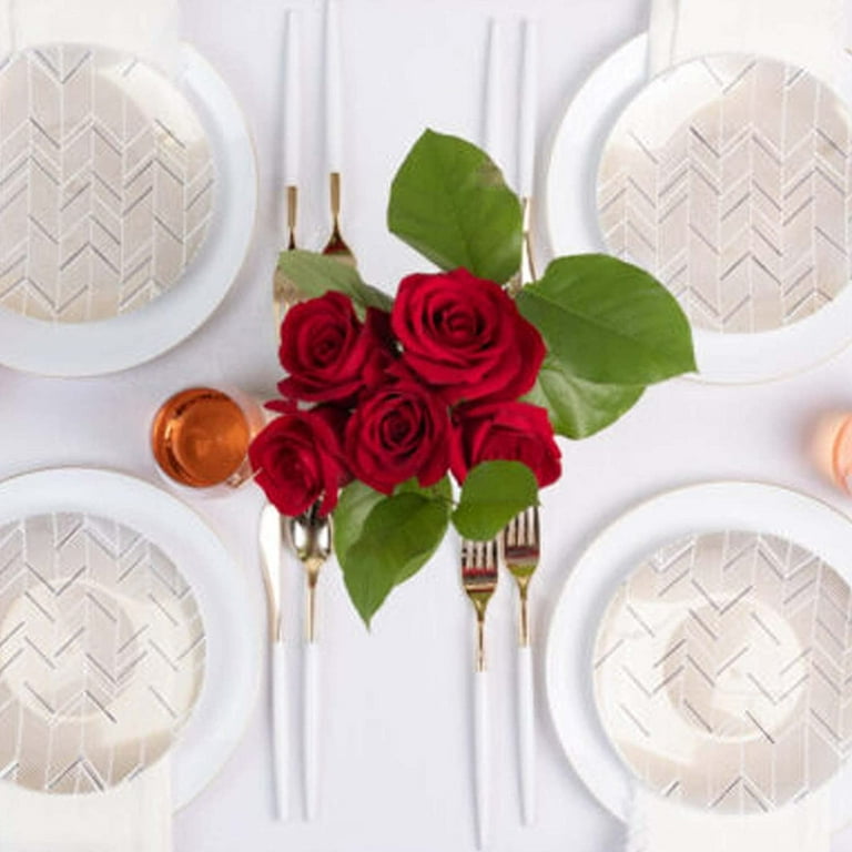 Chevron Dessert Plates