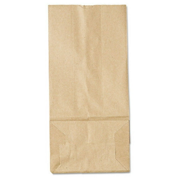 General Grocery Paper Bags, #5 Size, 5.25" x 3.44" x 10.94", Natural ...