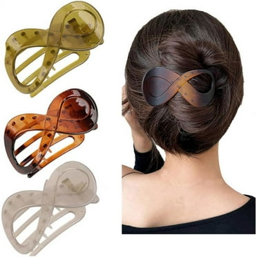 8 Big Hair Clips, Fashion Banana Styling Claw Aesthetic Stuff Clip, 4 ...