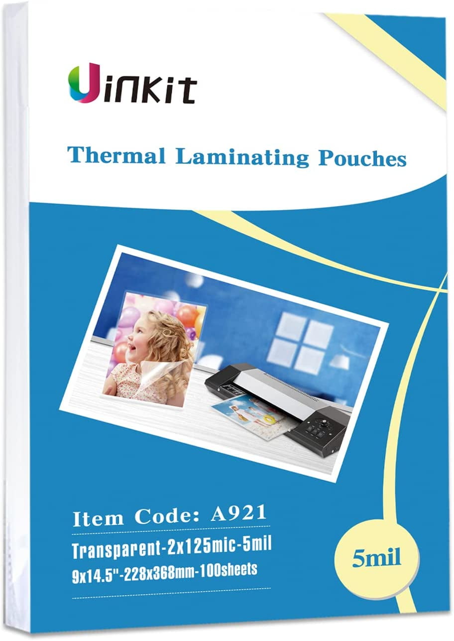 Uinkit Legal Thermal Laminating Pouches 9x14.5inches 5mil Legal Size ...