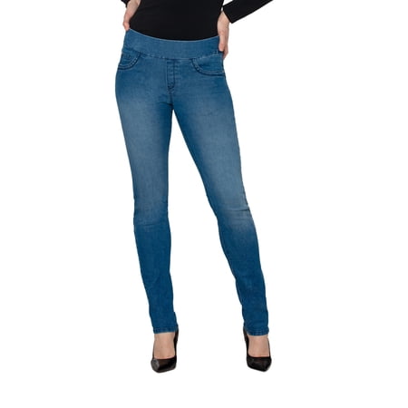 Bluberry Women's Straight Leg Indigo medium wash denim | Walmart Canada