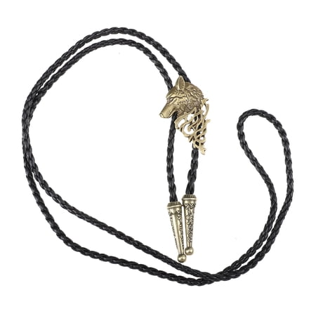 Creative Wolf Head Bolo Tie Cool Male Neck Chain Wolf Head Neck Pendant ...