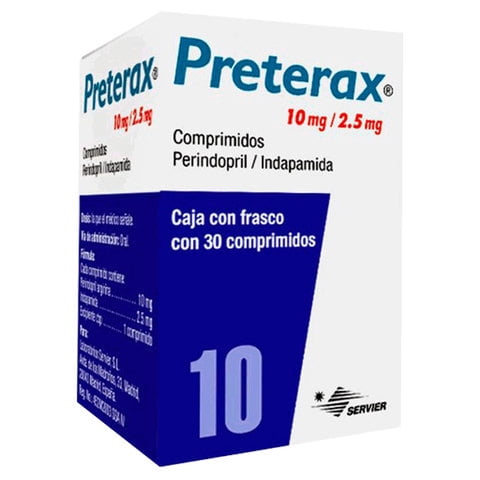 PRETERAX 10/2 5MG CPR C30 MAQ CAJA | Bodega Aurrera en línea