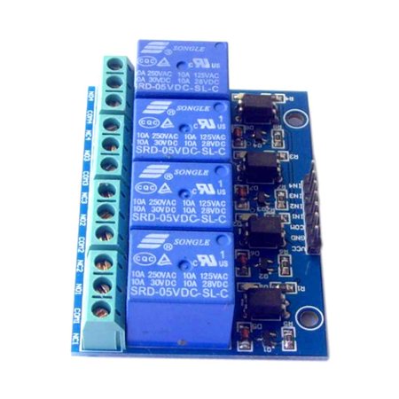 5V 10A 4 Channel Way Quick Respond 5V 10A relay Relay Module with EL817 Optical Coupler ...