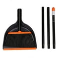 TreeLen Broom and Dustpan Combo Set, Angle Broom for Indoor Floor ...