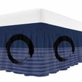 Black Circle Bed Skirt Bed Skirts Queen Size 18 Inch Drop, Japanese ...