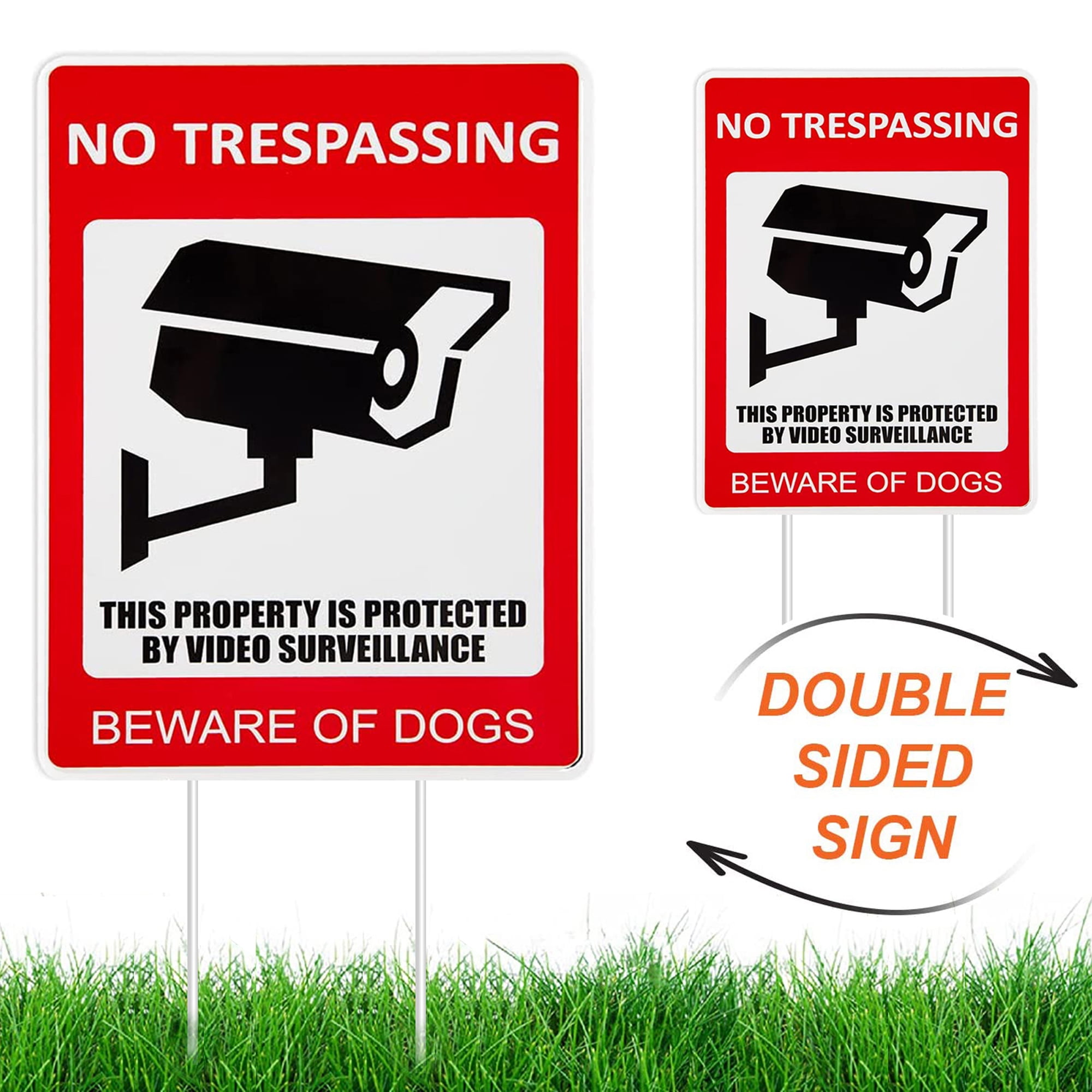 Multitrust Lawn Warning Signs Clean Up After Your Pet/No Trespassing ...