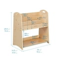 ECR4Kids 3-Shelf Floor Book Display with Handles and Storage, 30in ...
