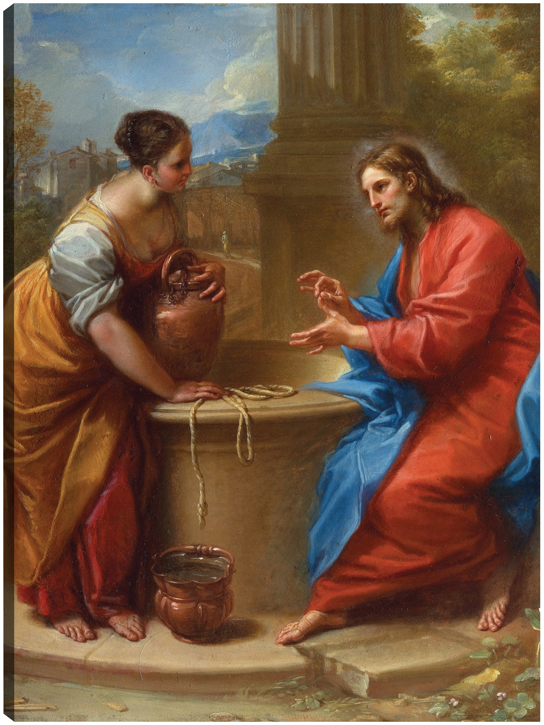 Cuadro Decorativo - Cristo y la mujer de Samaria (1715-1720) Jr ...