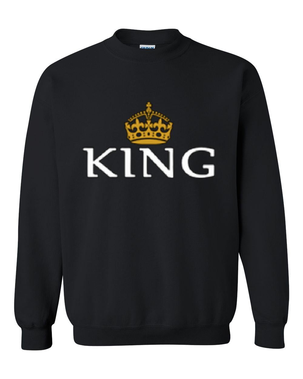 King Crown in Gold Women Crewneck Sweatshirt - Walmart.com