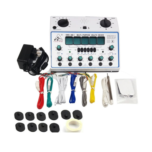 Electric Acupuncture Stimulator Machine, 6 Channel Output, Whole Body ...