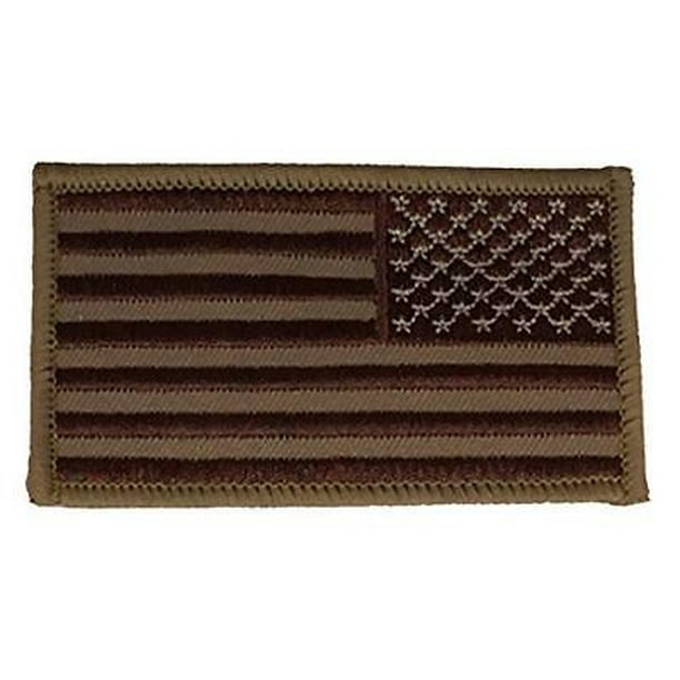 SUBDUED REVERSE AMERICAN FLAG DESERT TAN PATCH BACKWARDS PATRIOTIC ...