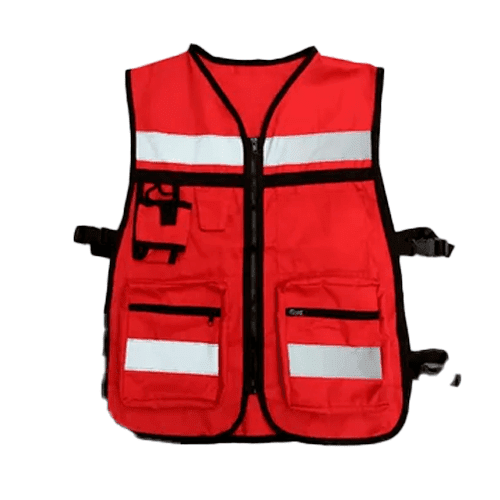 Chaleco Brigadista Reflejante Seguridad Industrial weisco rojo WEISCO ...