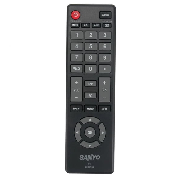 New NH316UD Replace Remote Control fit for SANYO TV FW40D48F-B FW50D48F ...