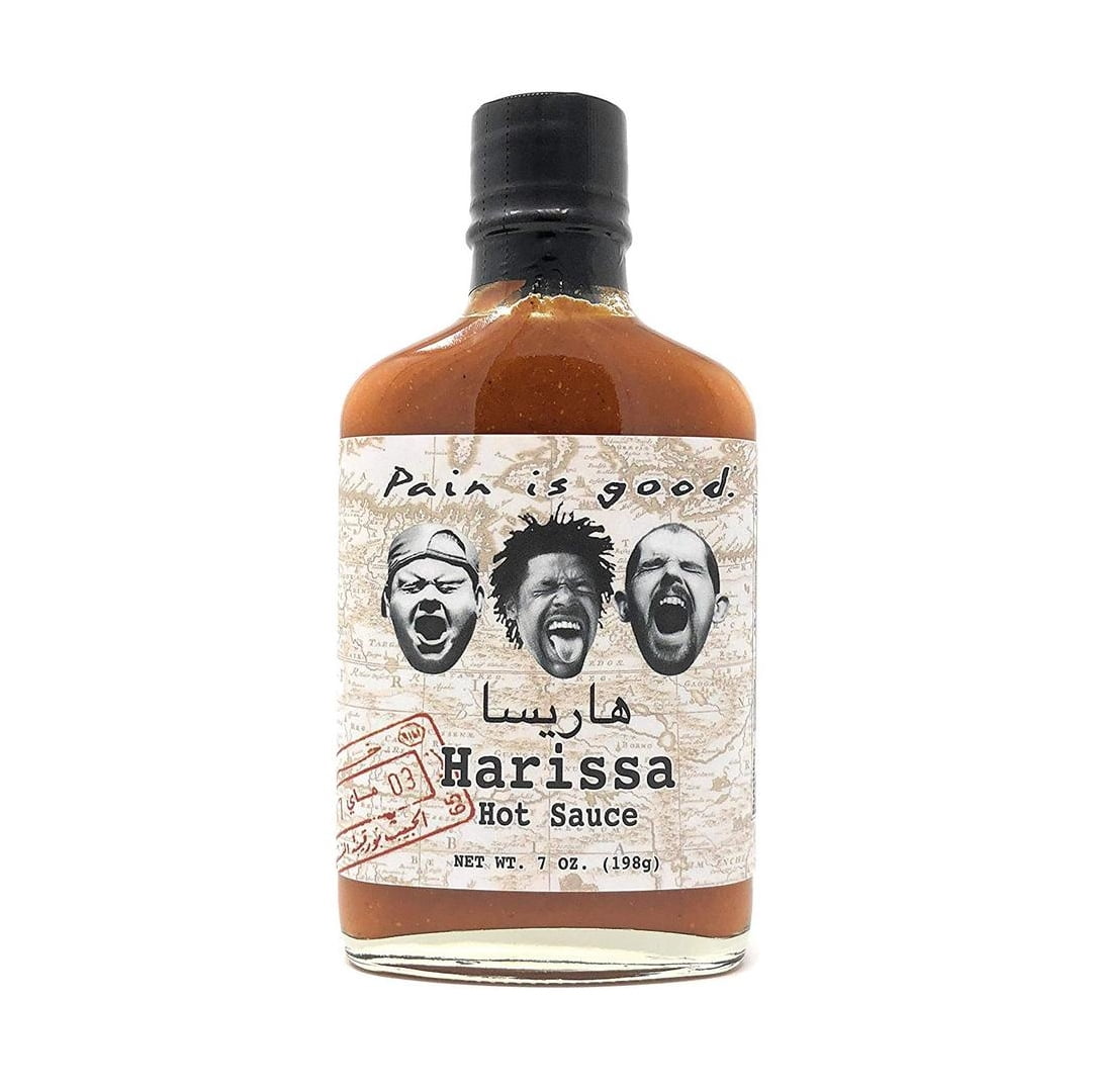 Pain is Good - Harissa Hot Sauce - 7oz Bottle - All Natural Ingredients ...
