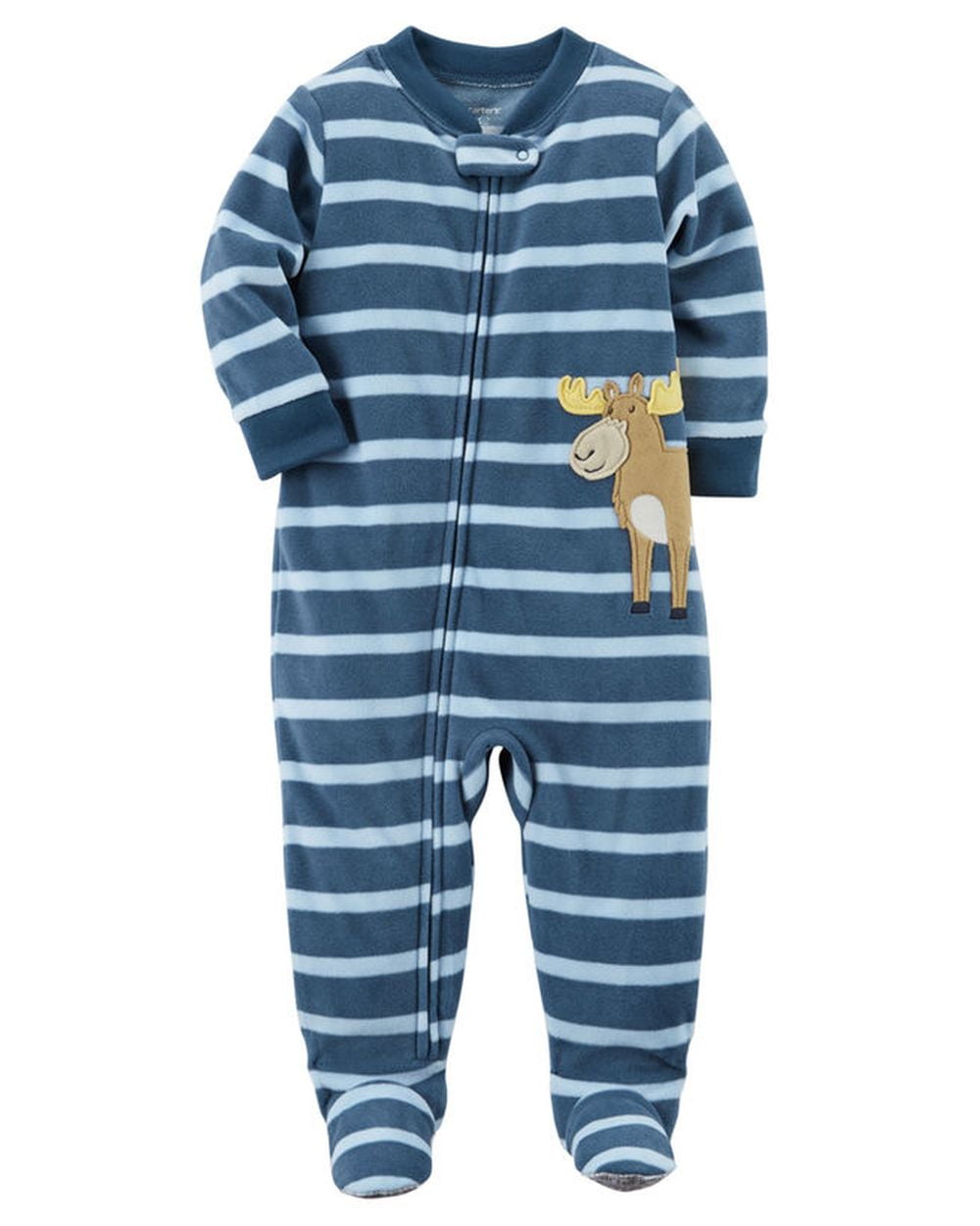 Carter's Little Boys' 1-Piece Moose Fleece PJs, 4-Toddler - Walmart.com