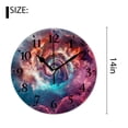 14 Inch Wall Clock Battery Operated Silent Clock Decorative for Office ...