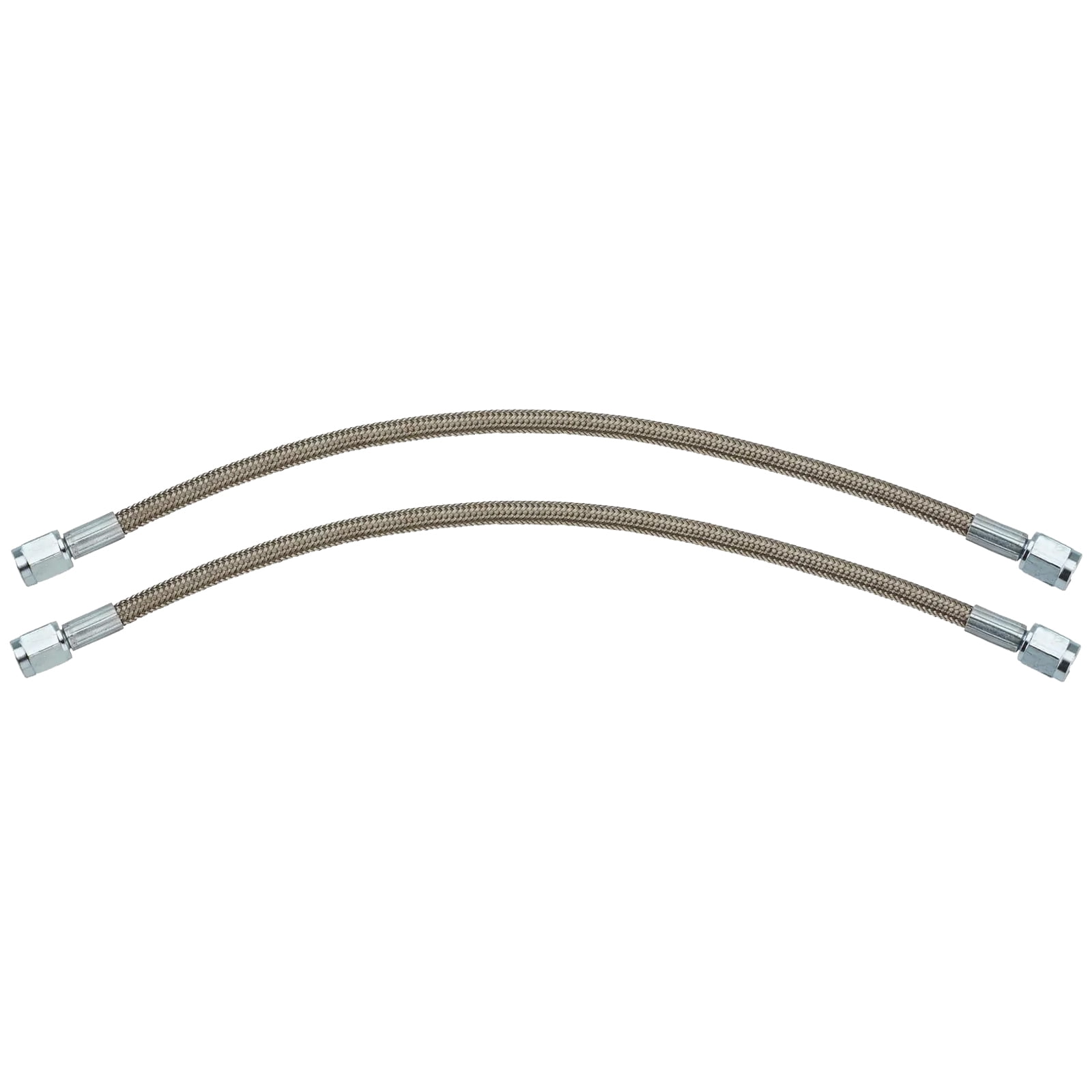 8 Inch Braided S.S. Brake Line - Straight AN3 - 2 Pack - Walmart.com