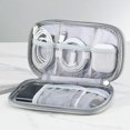 Compact Travel Cord Storage Bag PU Storage Bag Double Layer Design For ...
