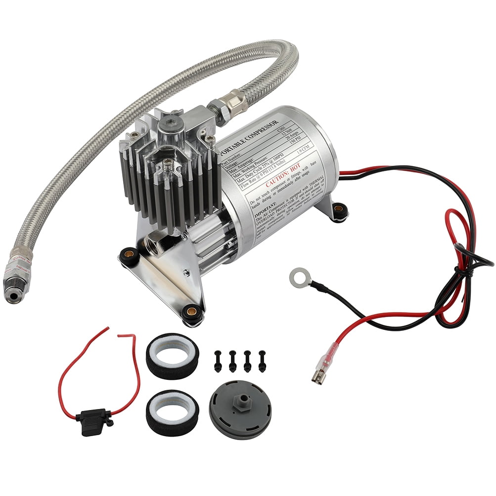 AUTOMUTO 200 PSI Heavy Duty Onboard Train Cars Air Horns Compressor for ...