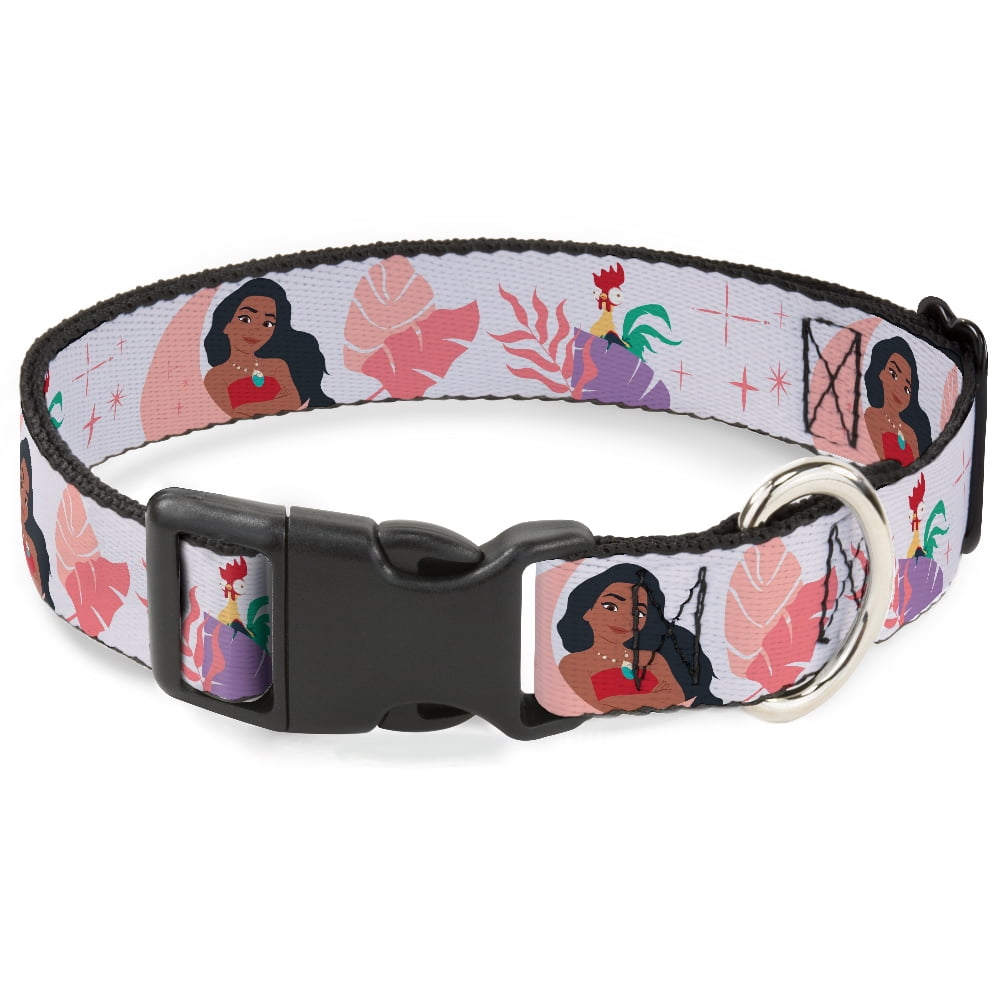Disney Pet Collar, Dog Collar Plastic Buckle, Moana and Hei Hei Poses ...