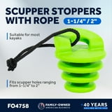 Five Oceans Kayak Scupper Plug 4-Pack Large 1-1/4" / 2" Inch Scupper ...