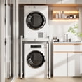 solautey Washing Machine Storage Utility Rack with Countertop, Washing ...