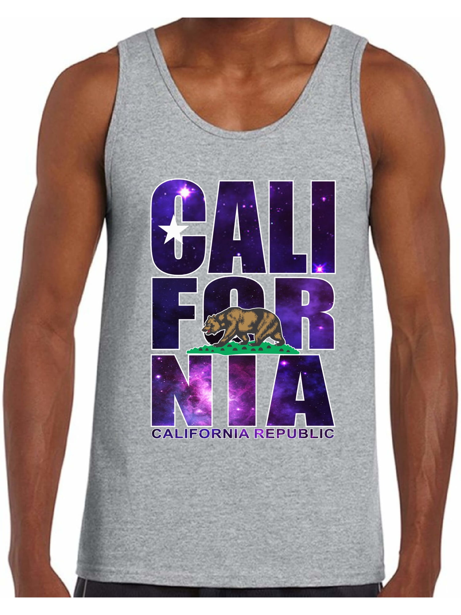 Awkward Styles California Republic Galaxy Tank Top for Men California ...