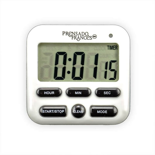 Timer Digital con Imán Prensado Francés Blanco | Bodega Aurrera en línea