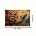 4pcs Owl and Hummingbird Neighbor Placemats, Stylish Printed Table Mats ...