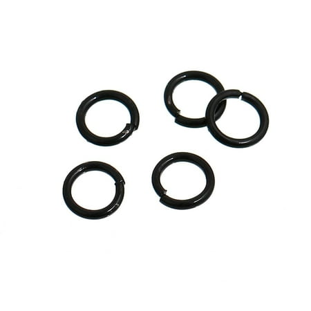 HDSupplies 500 Pieces - 6mm Jump Rings - Black - 18 Gauge (1mm ...