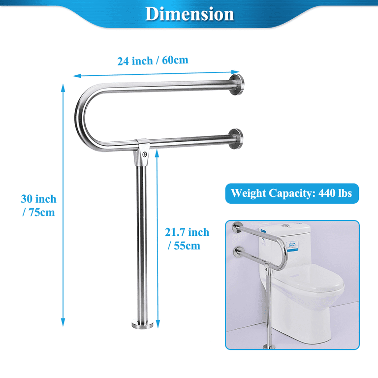 Wall Mount Toilet Safety Rails