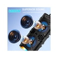 Portable Dual 8-Inch Subwoofer Bluetooth Speaker with LED Lights, USB ...