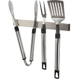Magnetic Stainless Steel BBQ Tool Bar Rack 16" x 1.5" - Hands Free ...