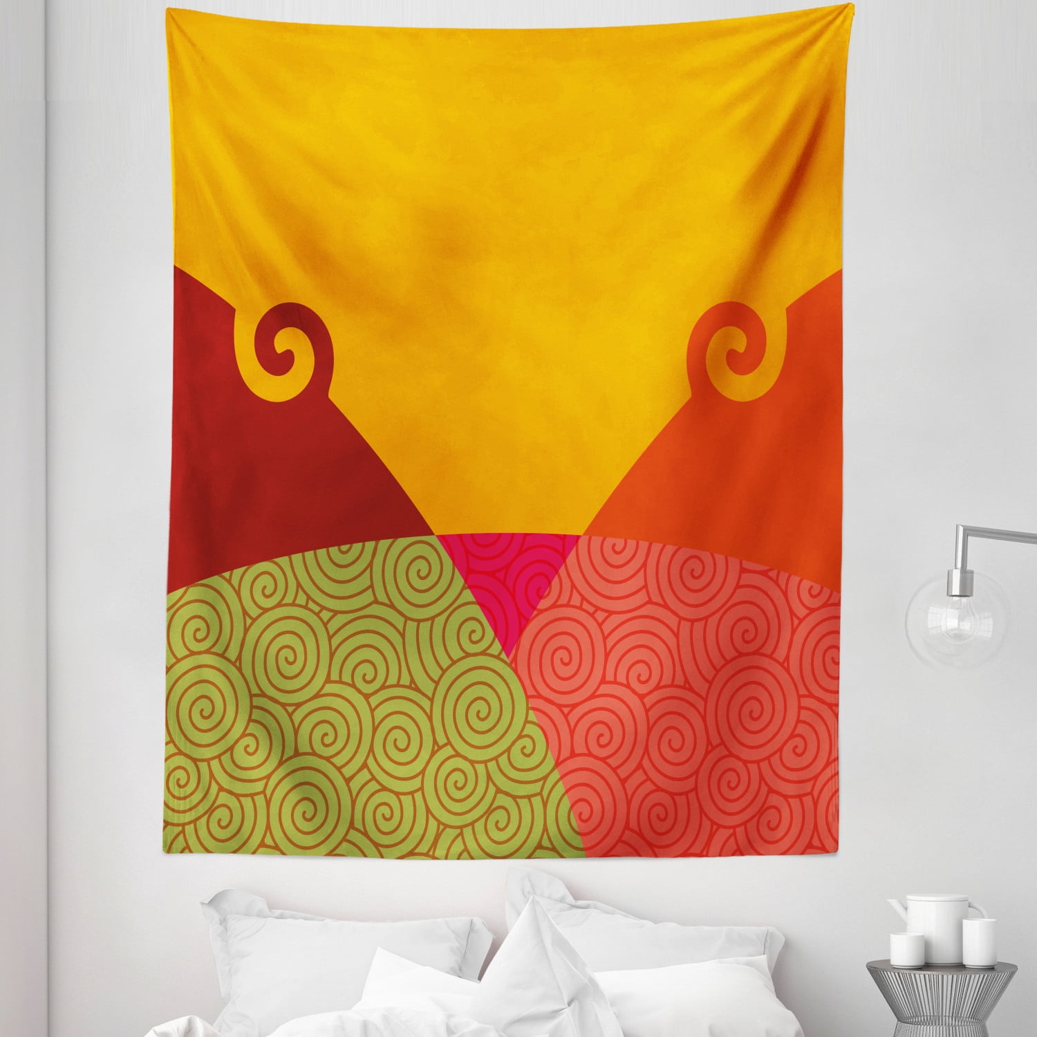 Abstract Tapestry, Geometric Design with Swirls and Vortexes Abstract ...