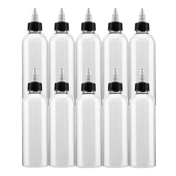 gufffrom 10 Pieces Liquid Bottles With Off Caps Empty Transparent ...